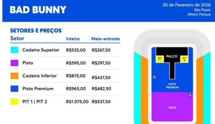 Bad Bunny anuncia show no Brasil: saiba data e valor dos ingressos ...